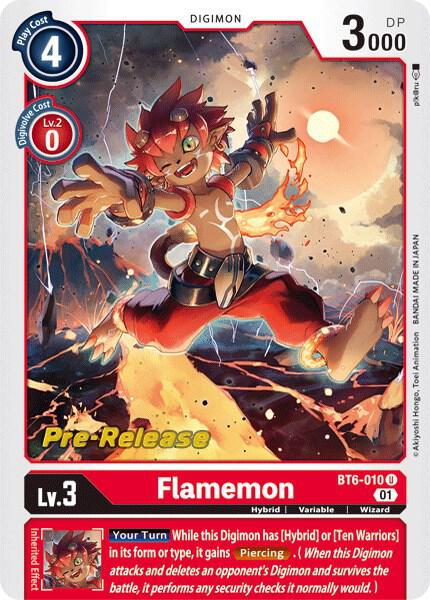 Flamemon [BT6-010] – The champion's gallery