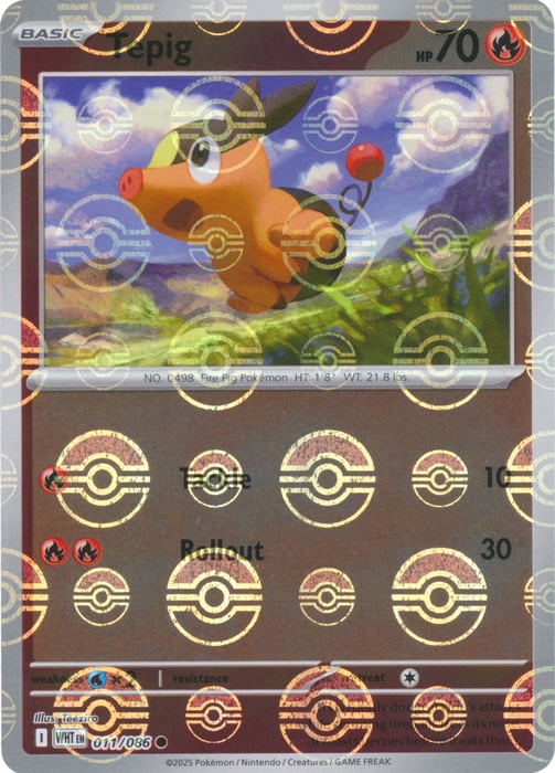 Tepig (Poke Ball Pattern) [WHT - 011/086] – The champion's gallery