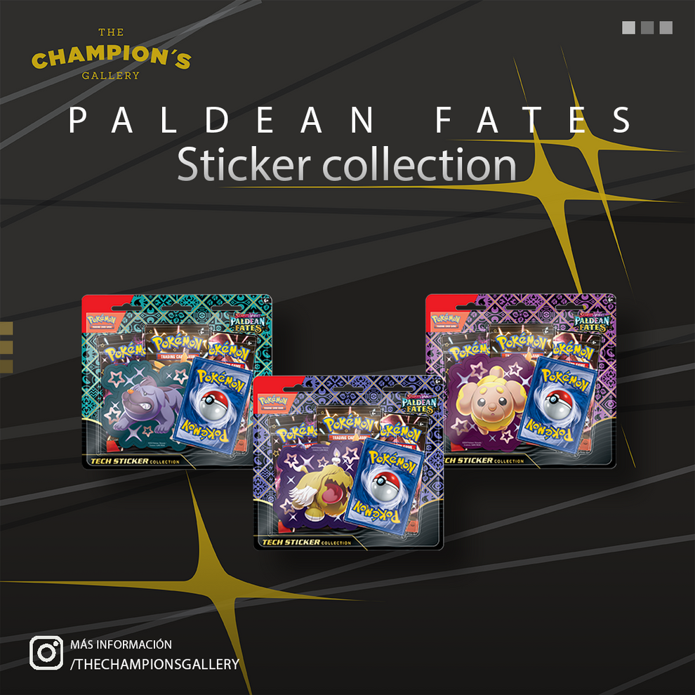 Paldean fates - Sticker collection – The champion's gallery