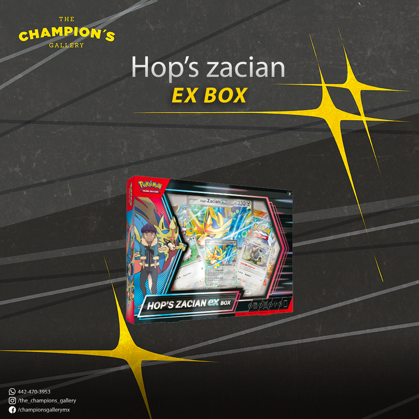 Hop Zacian ex box – The champion's gallery